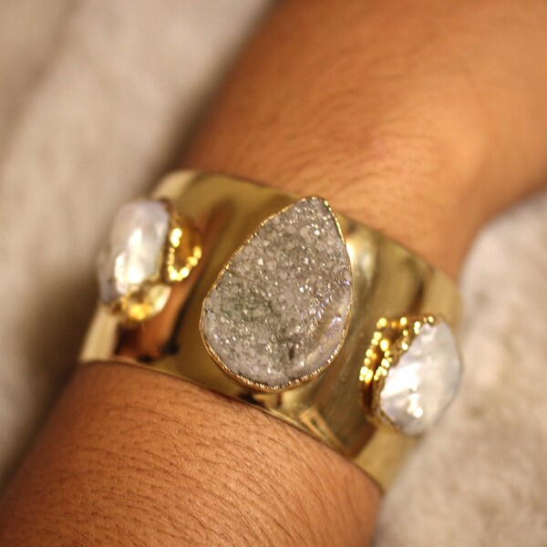 Druzy Bracelet - Etsy