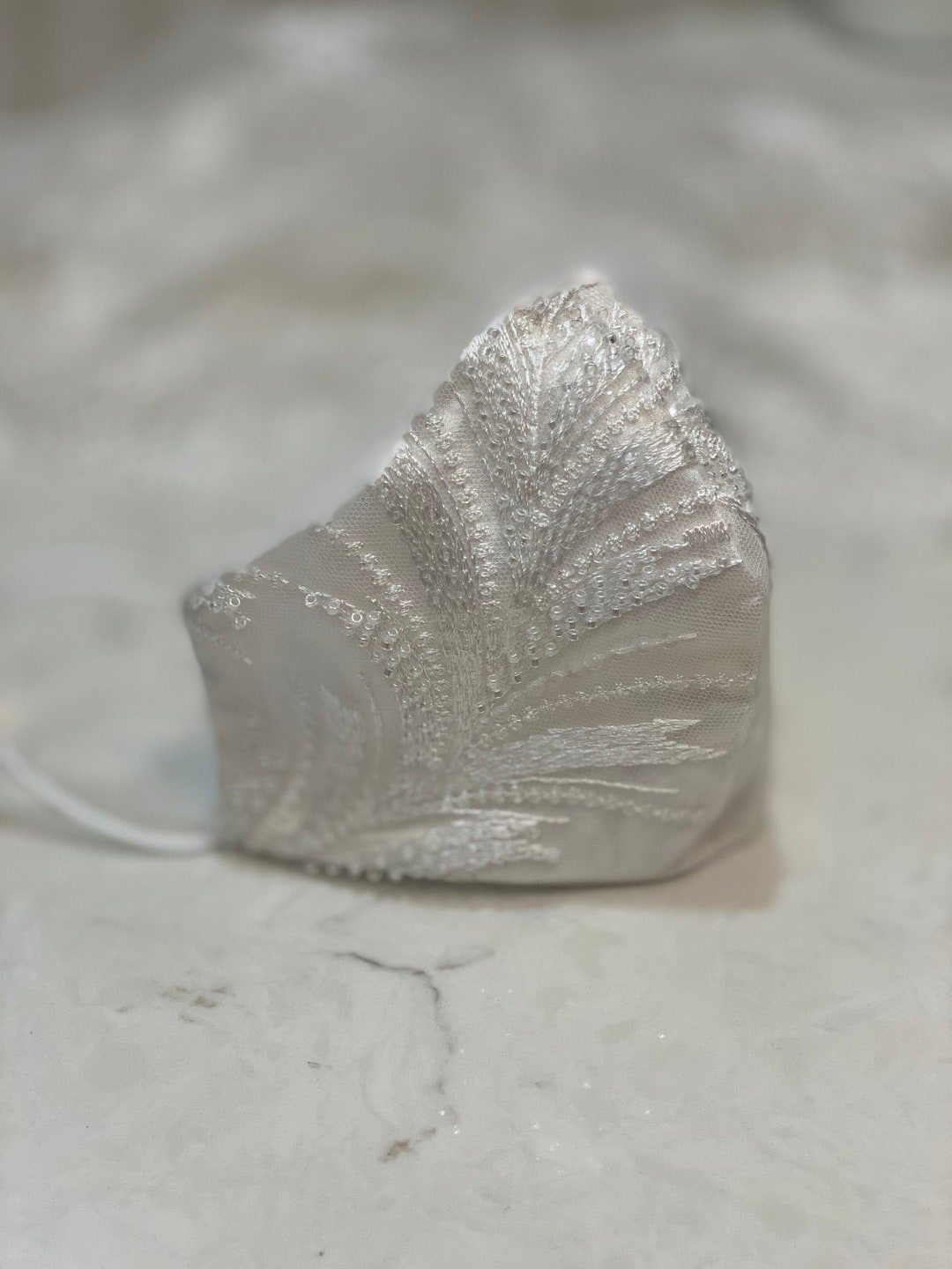 Bridal Lace Mask, Couture Bead Mask, Embellished Mask, Face Mask ...