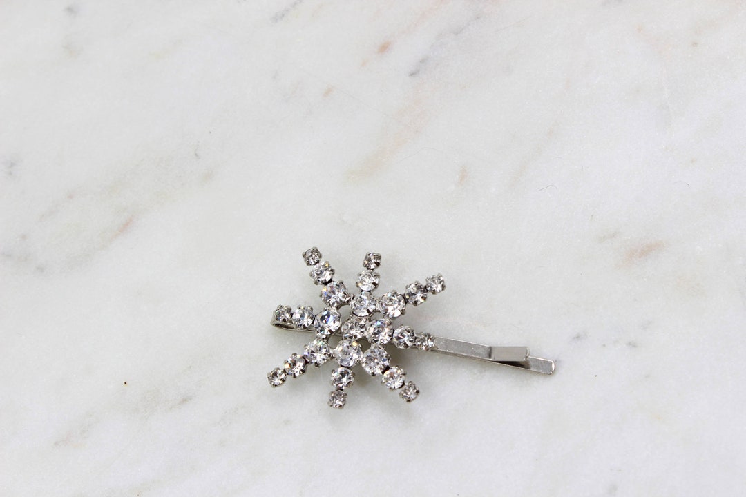 Star Bobby Pin, Swarovski Star, Rose Gold Crystal Hair Pins Hair Pin ...