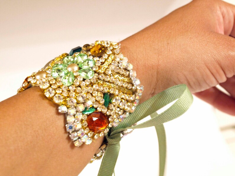 Jewel Tone Cuff Made to Oder in Your Colors - Etsy