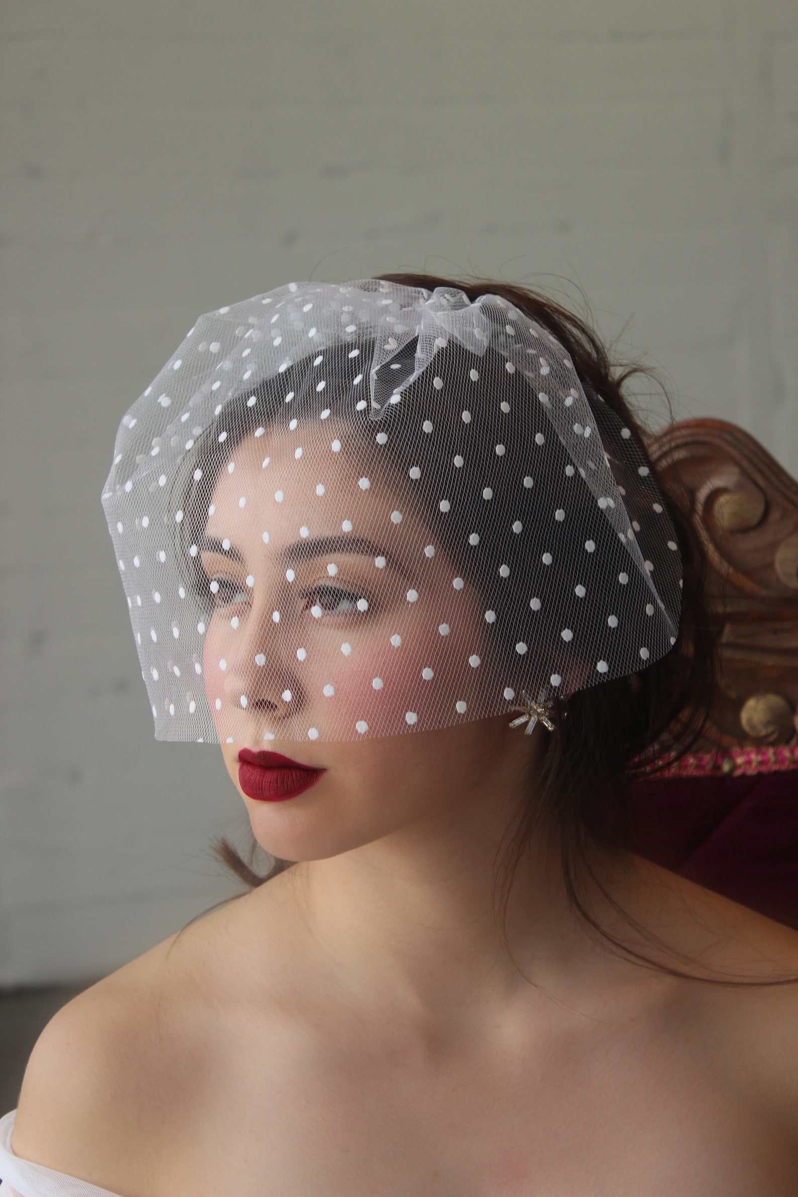 Ready to Ship, Blusher Veil, Retro Veil, Bridal Veil, Birdcage Veil ...