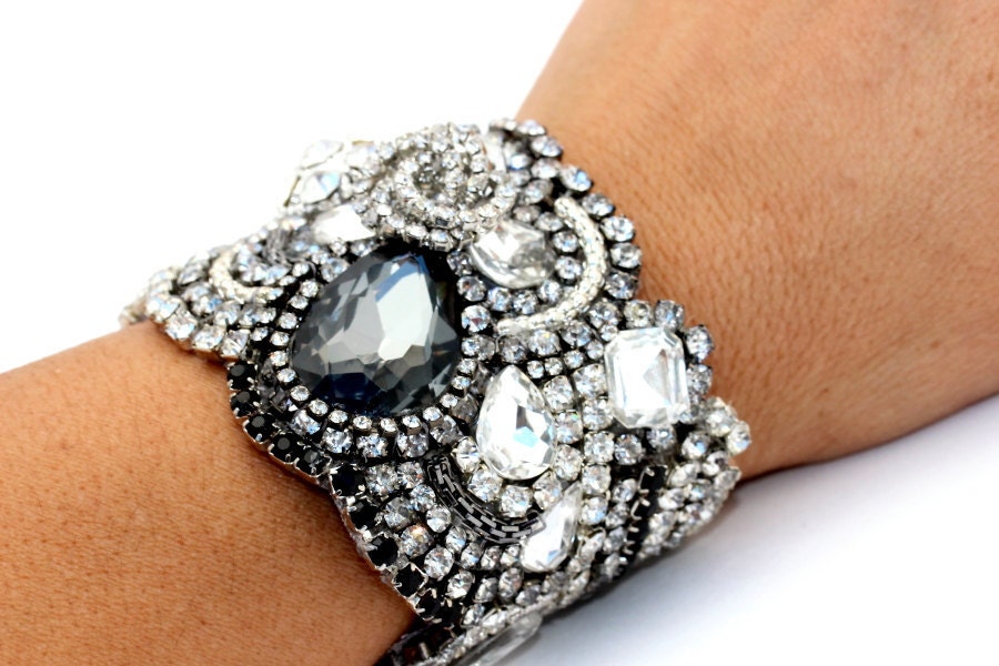 Bridal Bracelet Wedding Jewelry Wedding Cuff Bridal Cuff | Etsy