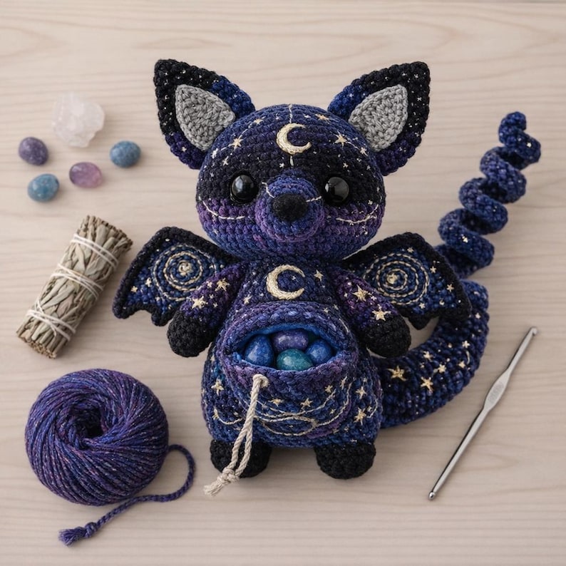 Cosmic Critter Amigurumi Pattern | Secret Stash Pocket Design ...