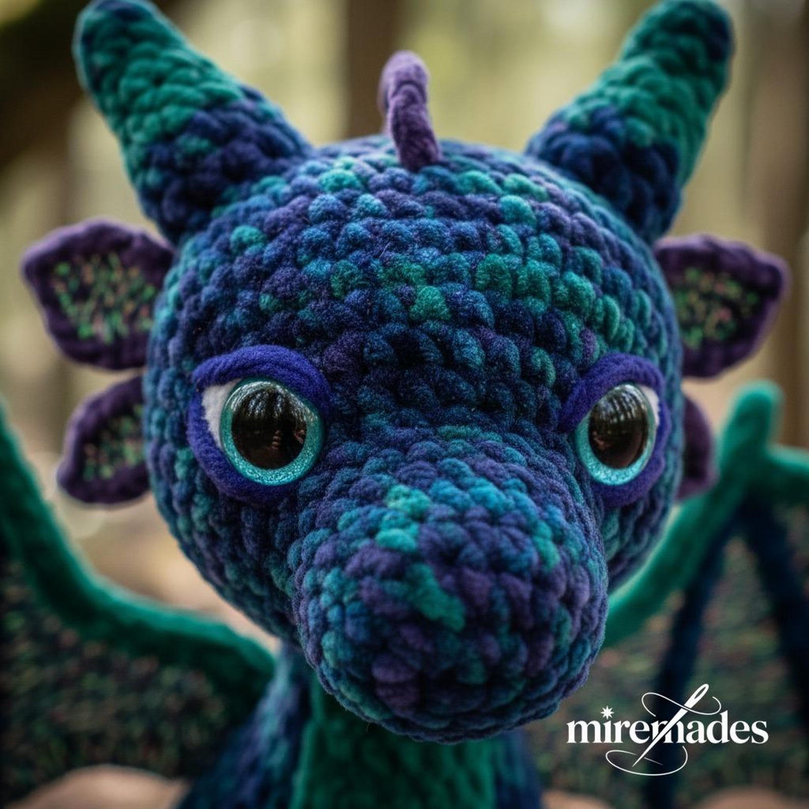Poseable Shoulder Dragon Amigurumi Crochet Pattern | Wire Armature ...