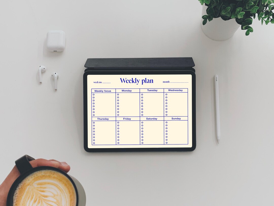 Adhd-friendly Daily Planner | Landscape Planner for Goodnotes | Digital ...