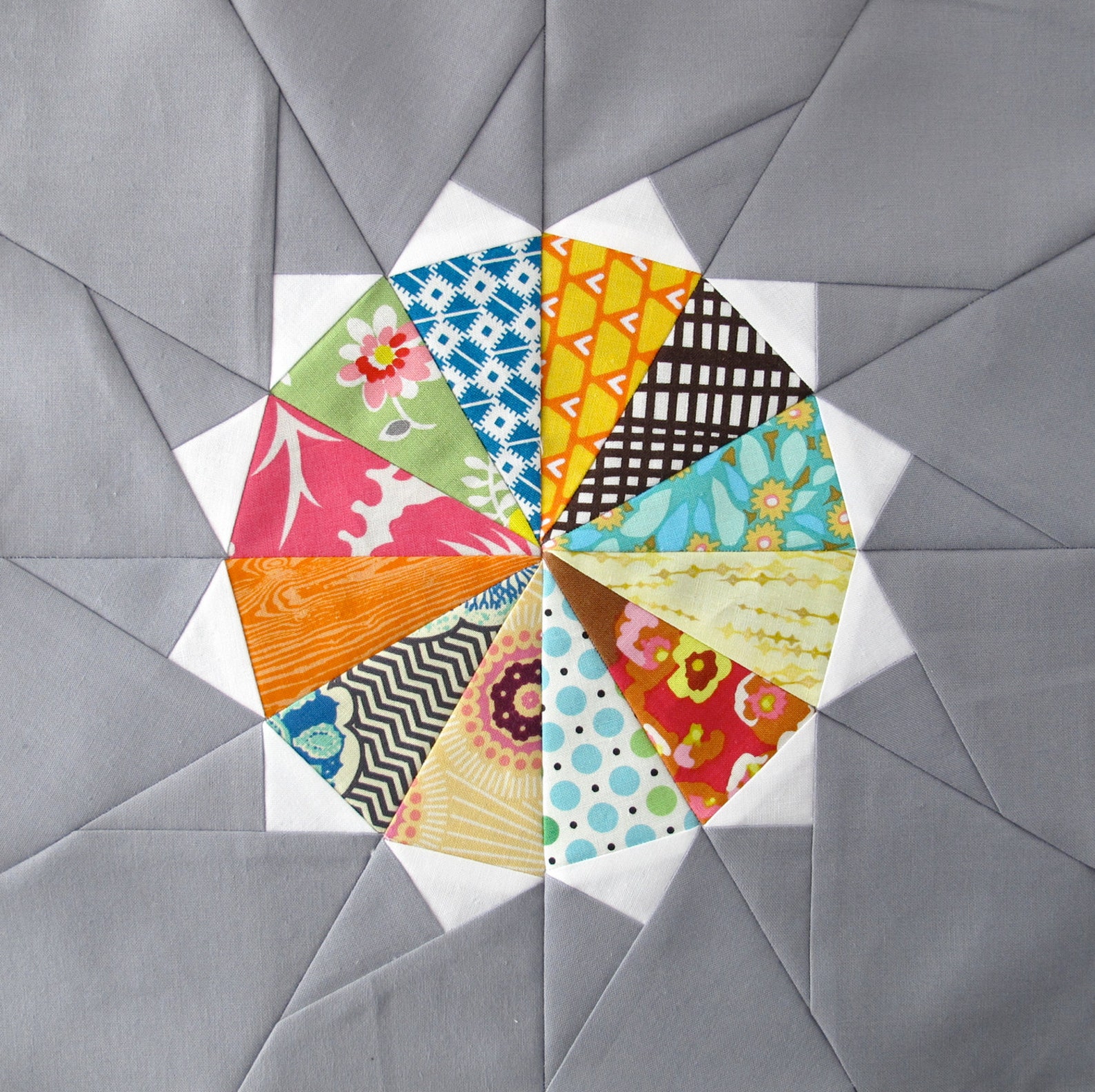 Paper-pieced Quilt Blocks Pattern - "sun, Please" - Etsy