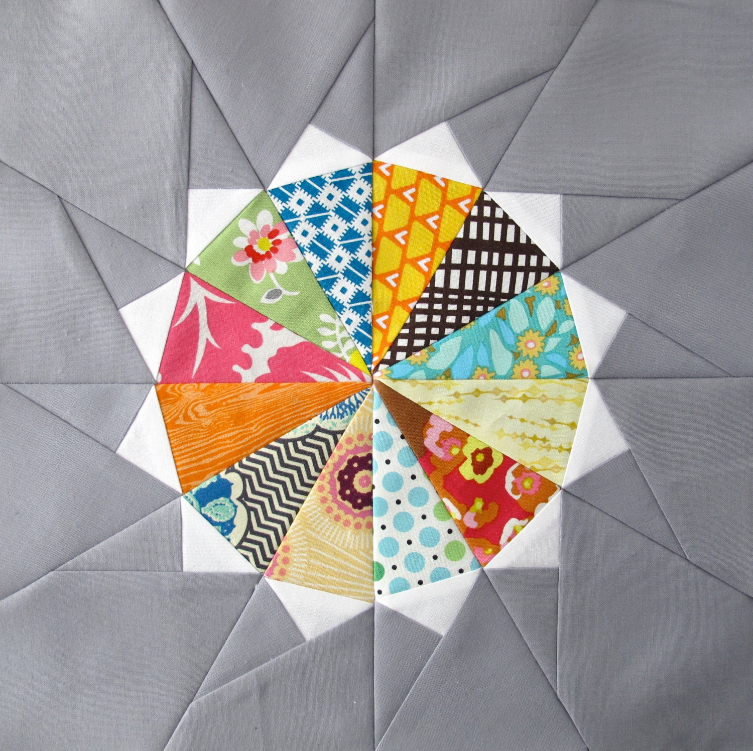 Paper-pieced Quilt Blocks Pattern - "sun, Please" - Etsy