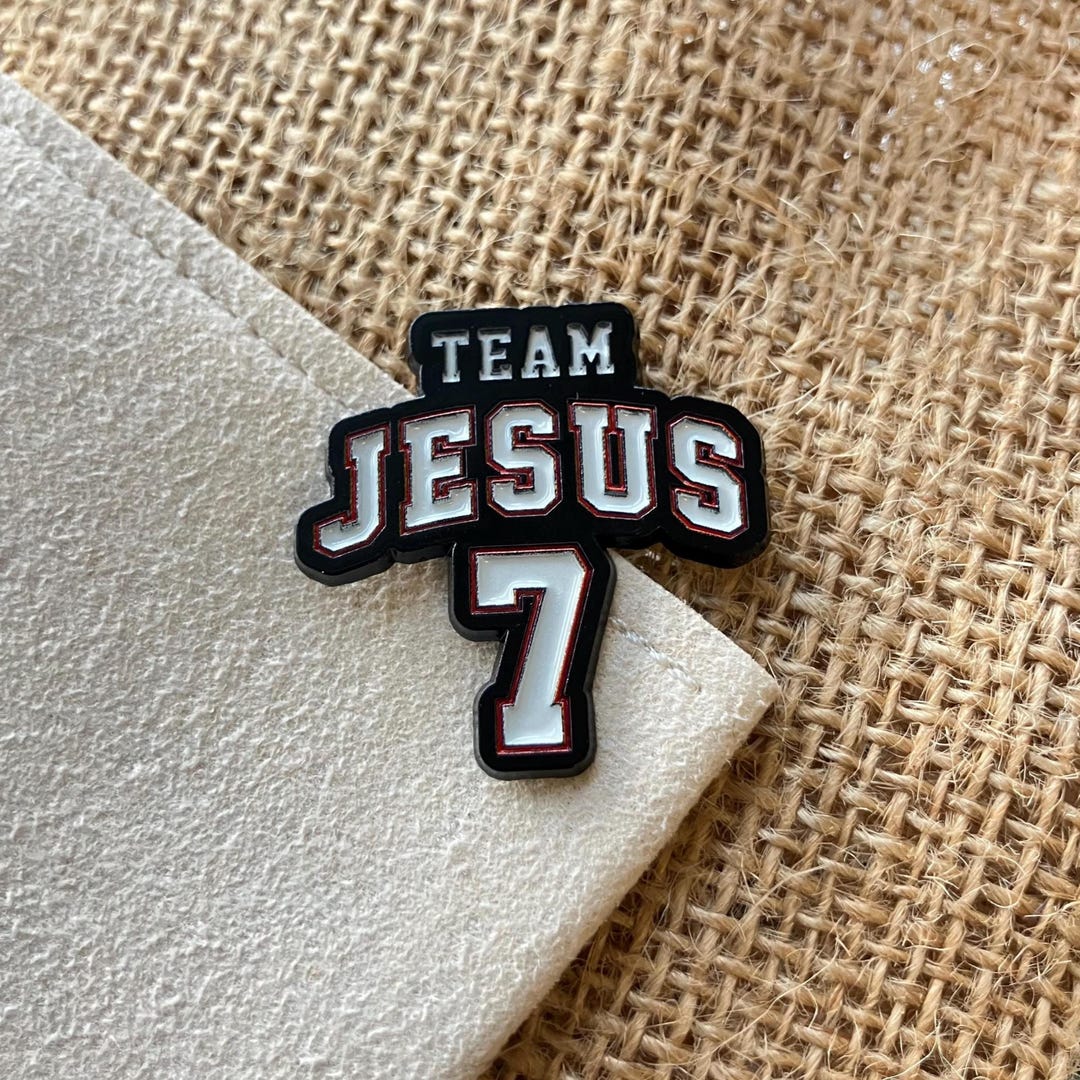 Team Jesus Pin Badge • Sports Inspired • Faith-based Christian Pin - Etsy