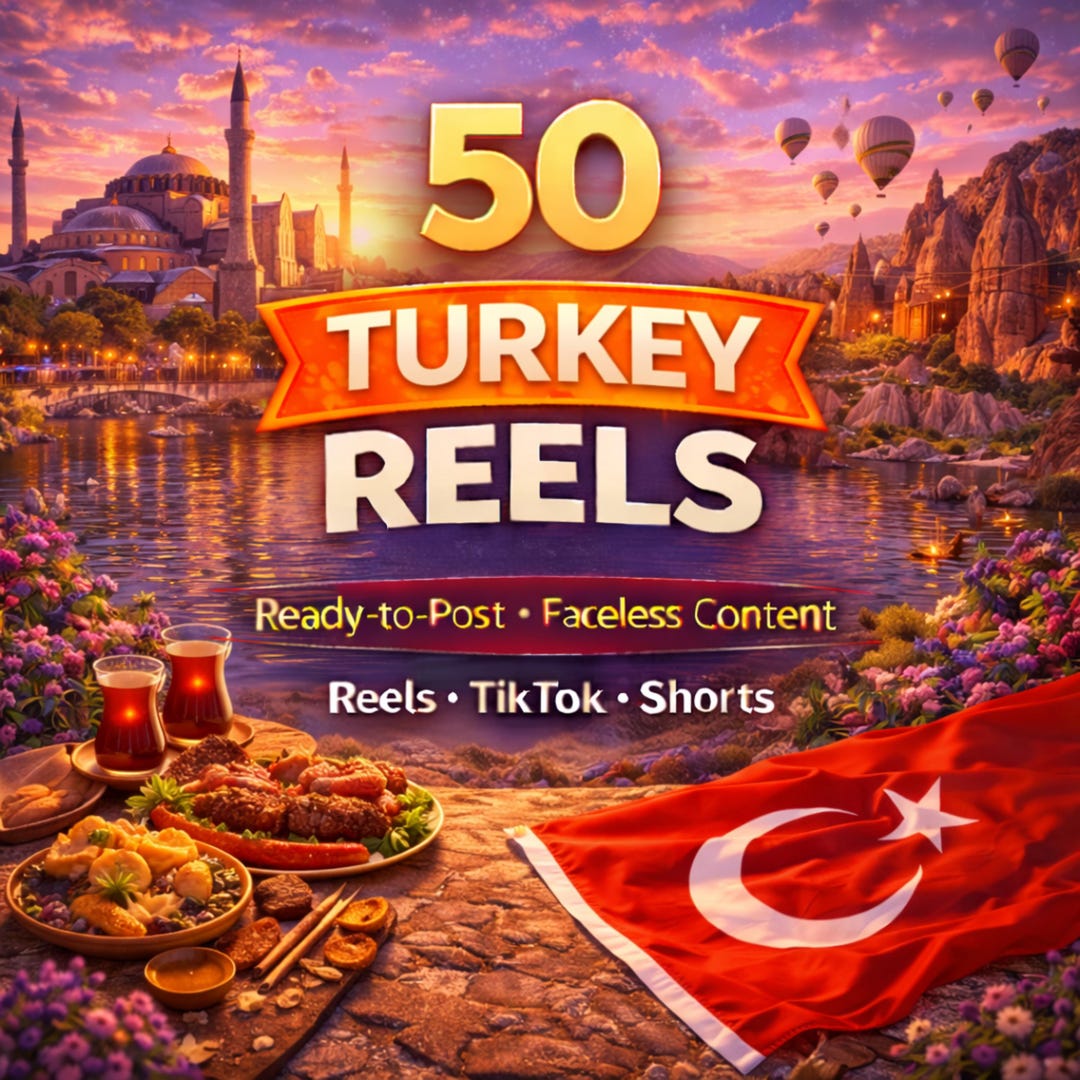 50 Turkey Videos Bundle | Viral Reels Content Pack | Cinematic Istanbul ...