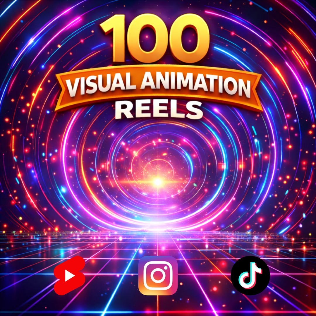 100 Visual Animation Loops, Neon Loop Videos, Abstract Motion ...