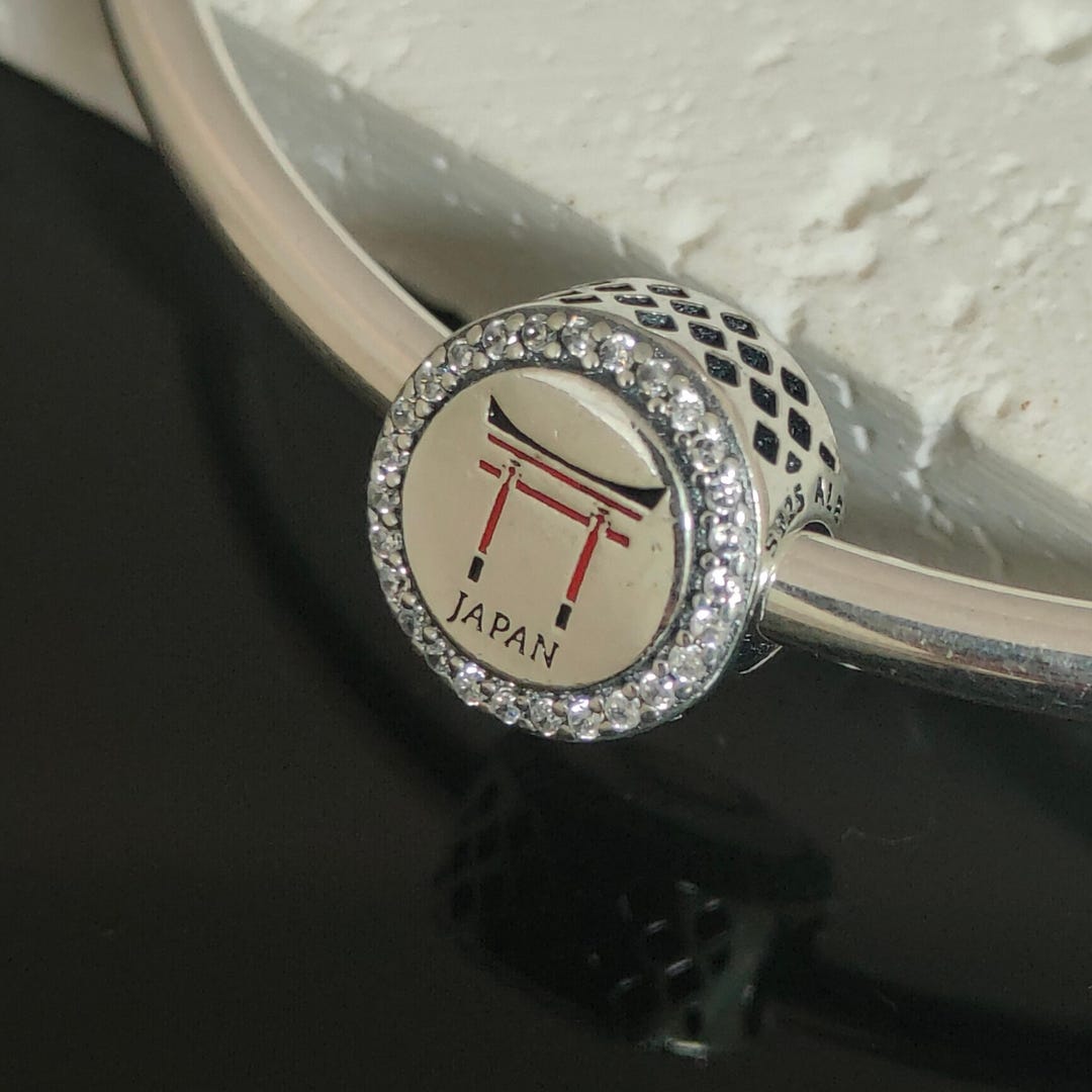 Japan Shinto Bead Charm, Japan Travel Vacation Button Jewelry Gift ...