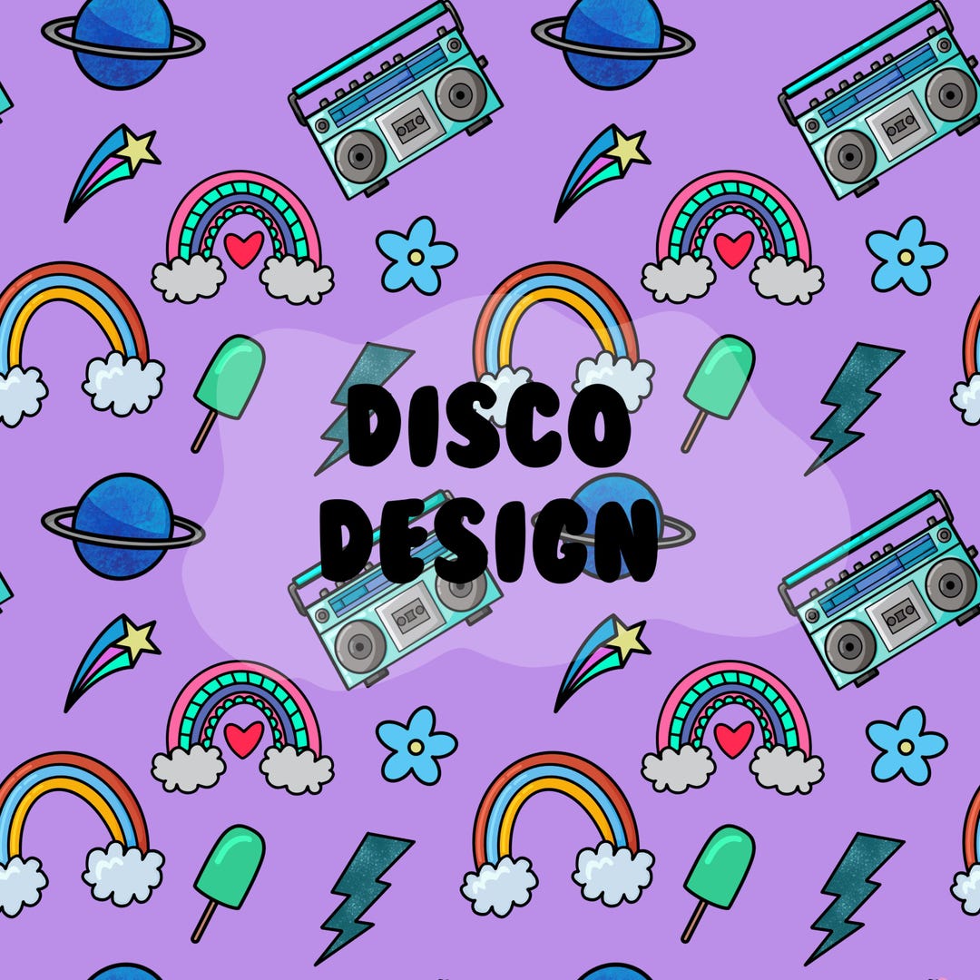 Retro 90s Space Icons Seamless Pattern Tile - Etsy