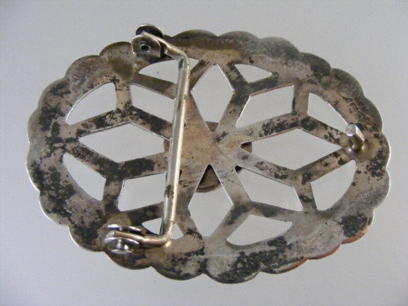 Early Native American Sand Cast Heavy Sterling Silver Belt | Etsy