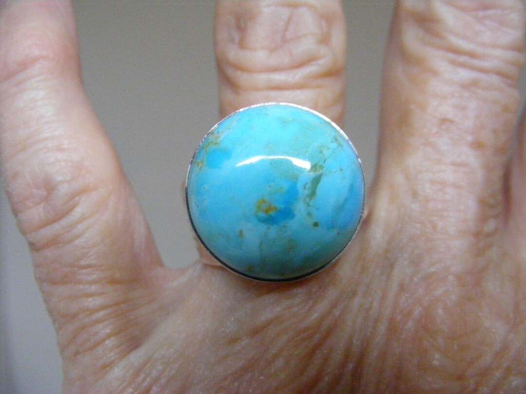 Vintage Jay King Turquoise Ring in Sterling Silver ..... Lot 6572 - Etsy