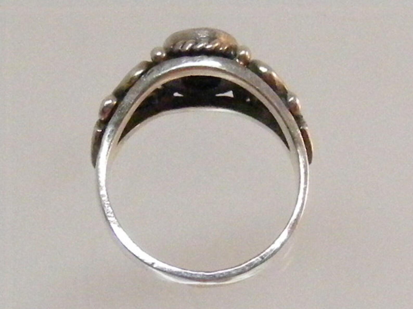 Vintage Abalone Shell Ring in Sterling Silver... Lot 5843 | Etsy