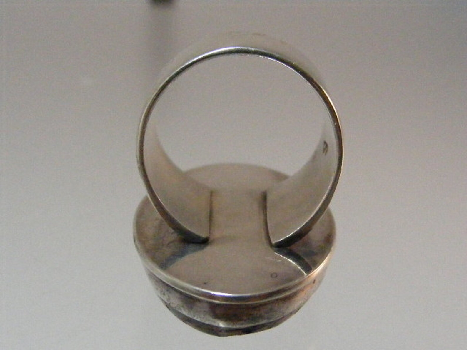Large Signed Vintage Native American Dinosaur Bone Ring in Sterling ...