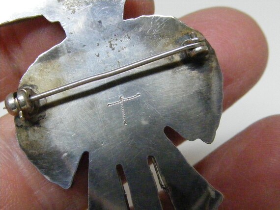 Vintage Native American Hopi Bird Inlay Pin by Yelmo … - Gem