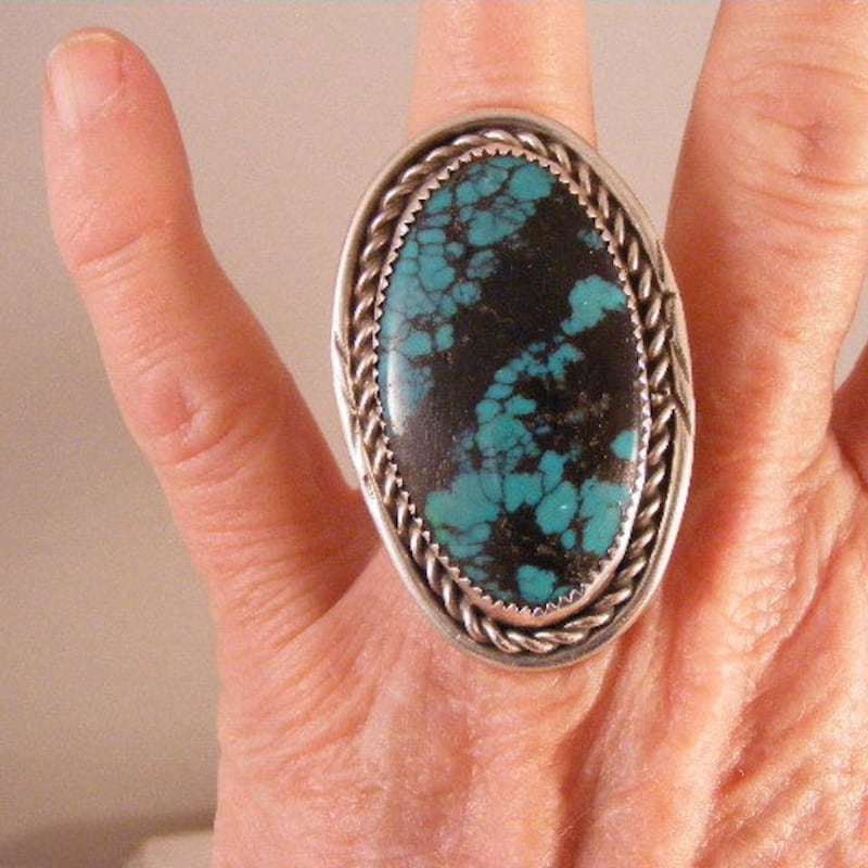 Large Turquoise Ring - Etsy