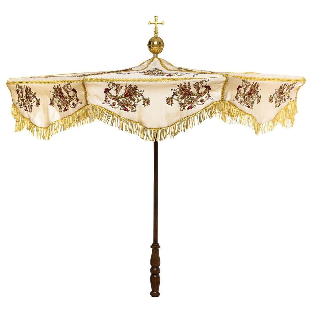 Liturgical Processional Umbrella With Gold Embroidery for Church ...