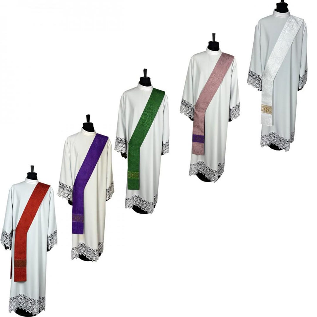 Deacon Stole 5 Colors Liturgical Set - Etsy