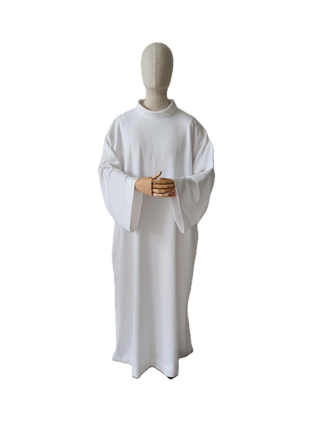 Priest Linen Alb Natural Blend, White Clergy Vestment for Mass - Etsy