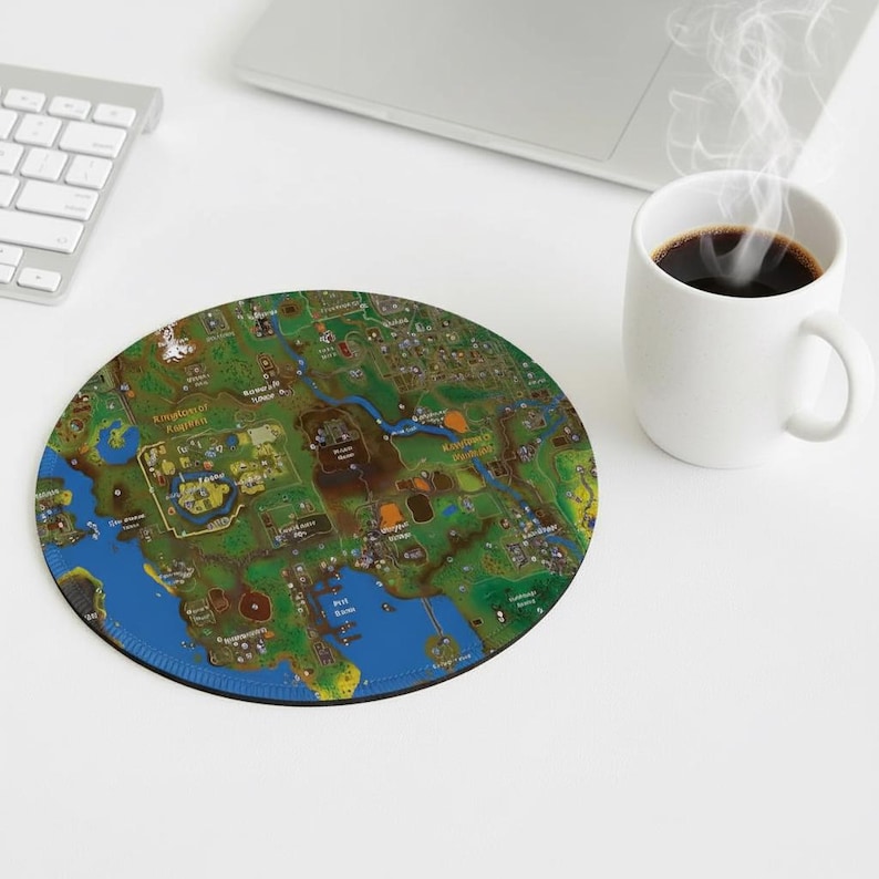 Runescape Mouse Pad XL – OSRS World Map Gaming Desk Mat, Large ...