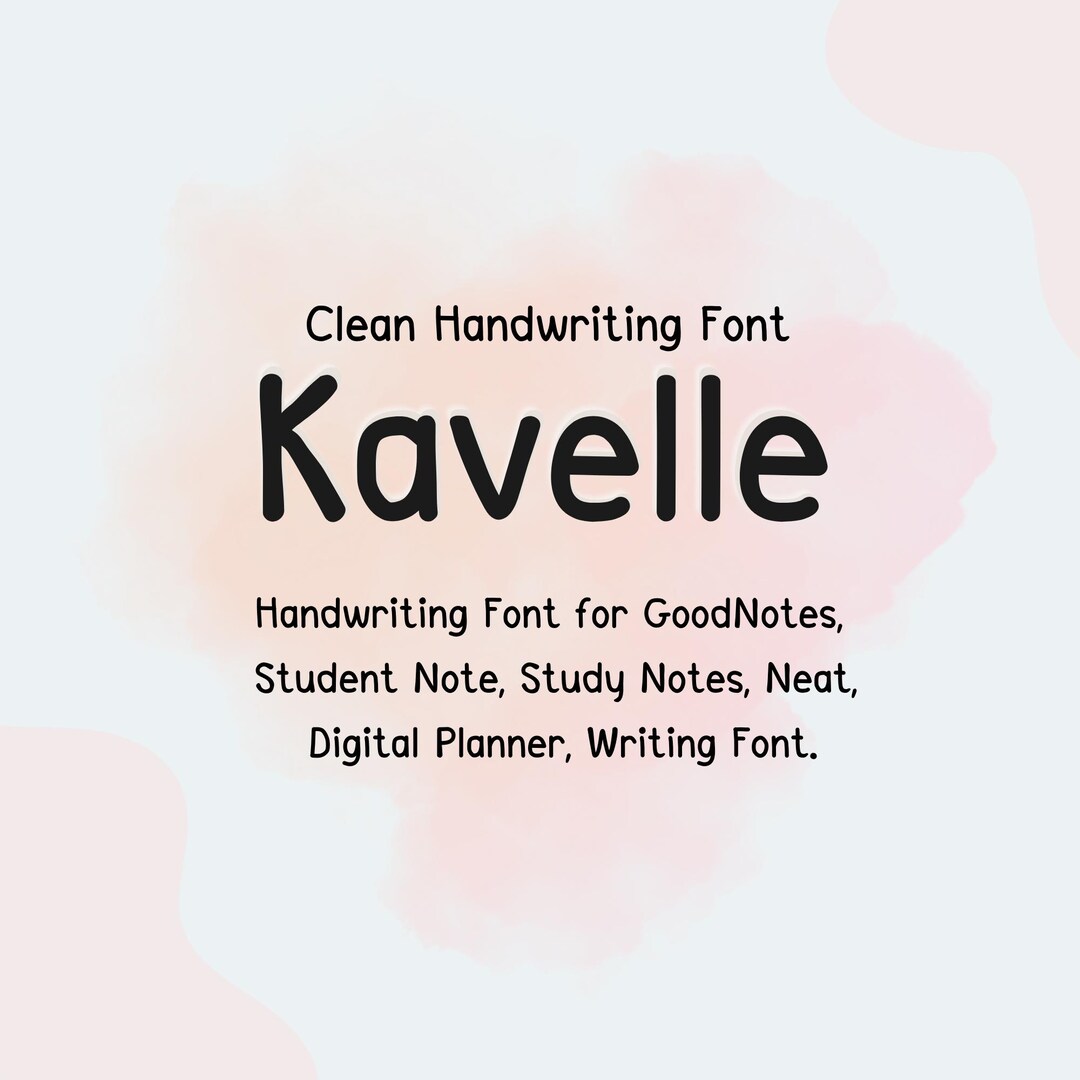 Handwriting Fonts for Goodnotes | Clean Study Notes Font | Neat Digital ...