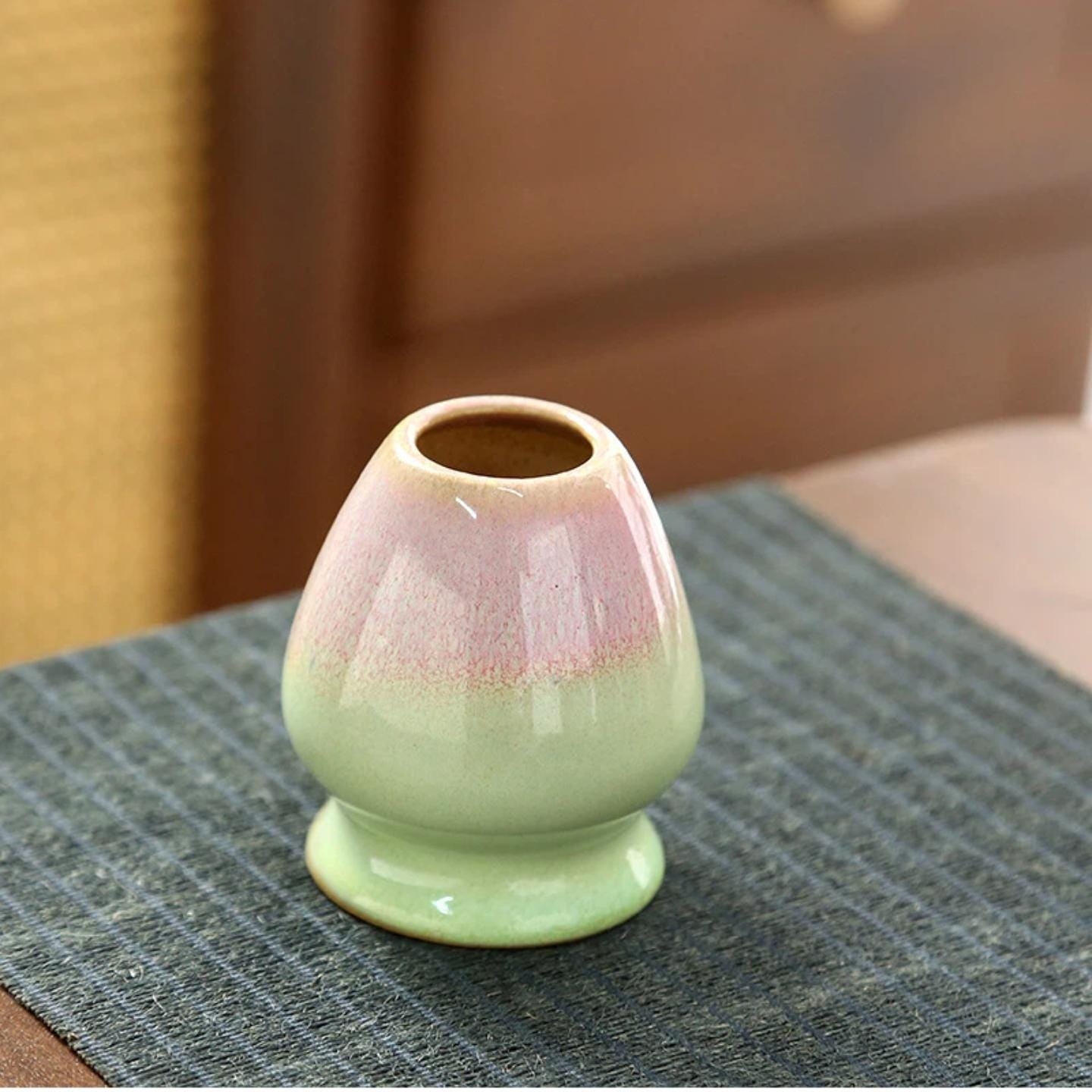 Lotus Matcha Set, Handmade Ceramic Chawan With Ombre Glaze - Spout ...