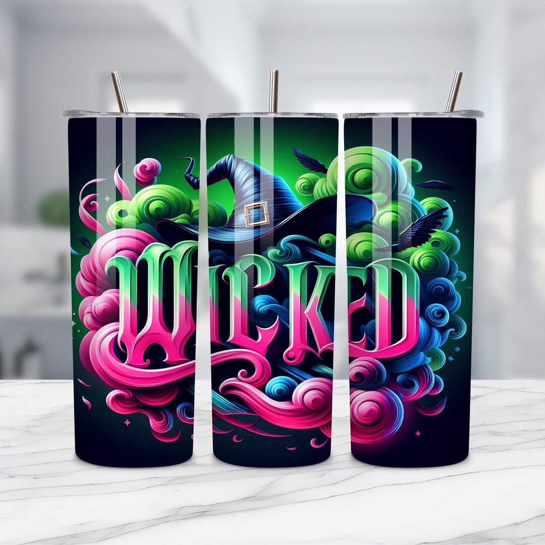 Wicked Sublimation Wrap- 20oz Straight Tumbler Wrap Digital Download - Etsy