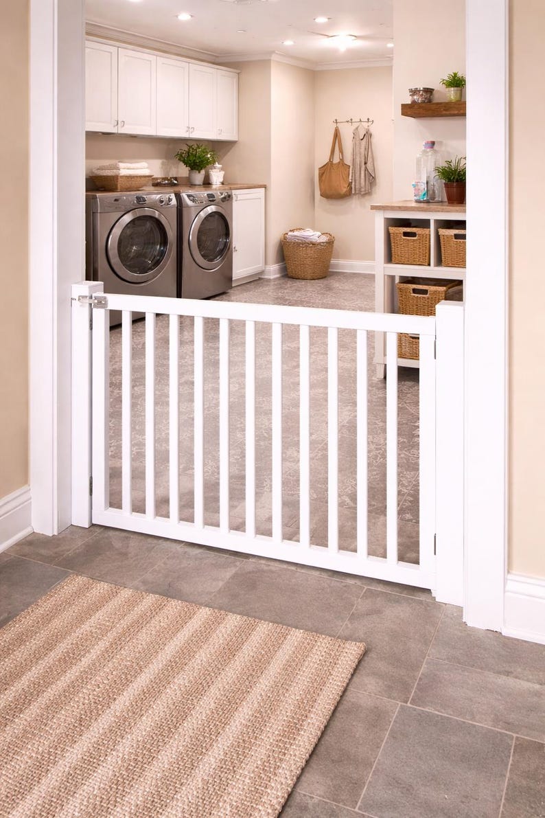 Baby Gate Wooden Safety Gate Adjustable Indoor - Etsy Australia