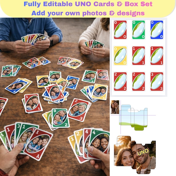 Custom Uno Cards Personalized - Etsy