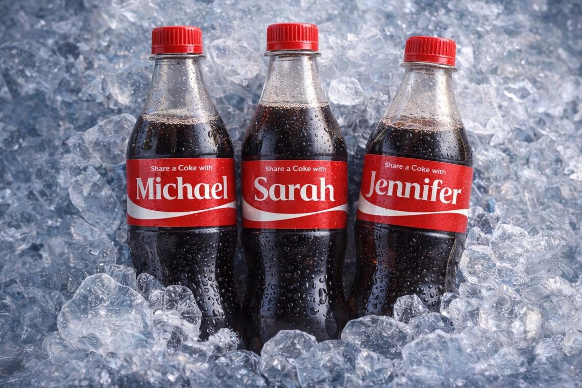 Editable Coke Coca-cola Bottle Labels 3 Editable Canva Templates ...