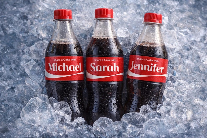 Editable Coke Coca-cola Bottle Labels 3 Editable Canva Templates ...