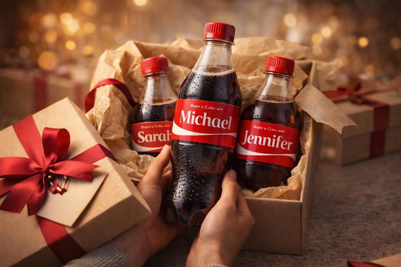 Editable Coke Coca-cola Bottle Labels 3 Editable Canva Templates ...