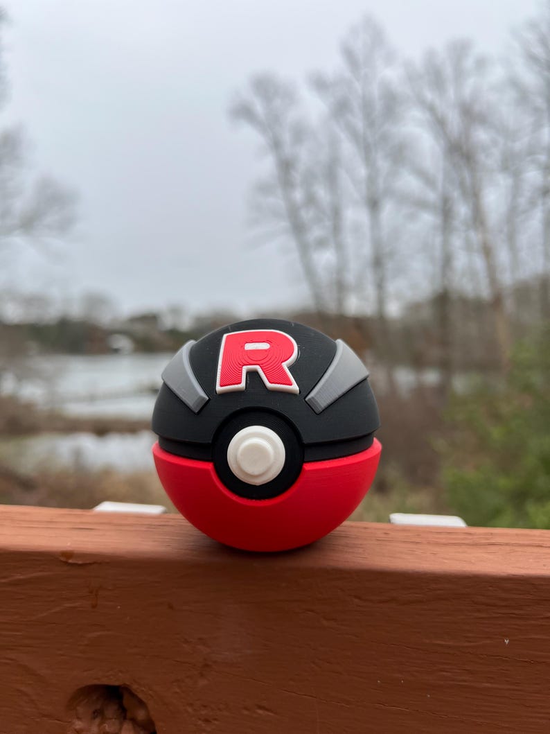 Team Rocket Pokeball, 3D Printed Collectible Toy - Etsy