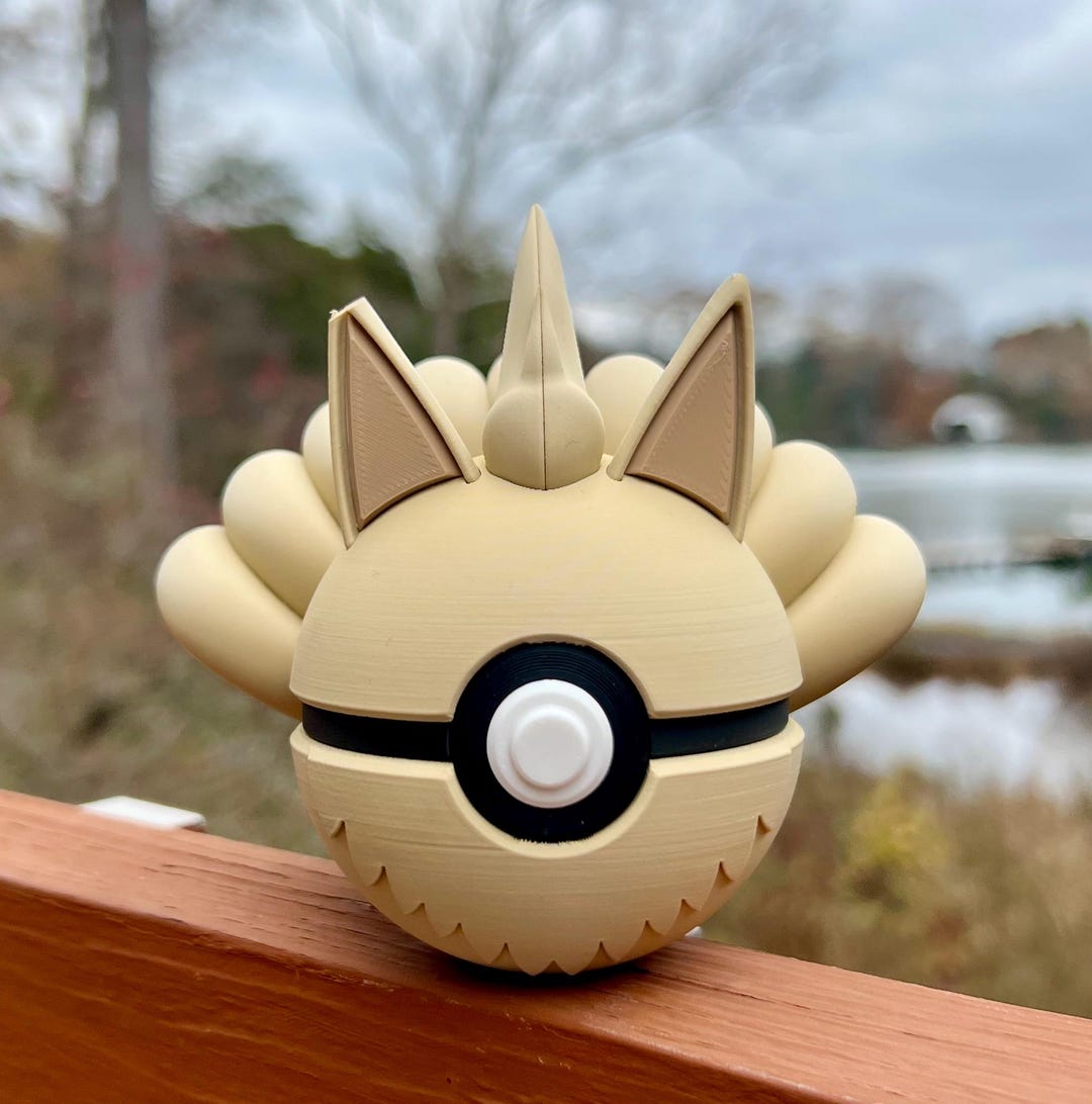 Pokemon Pokeball Ninetales Gift, Poke Ball Collectible Toy, 3D Printed ...