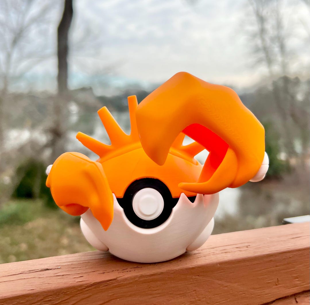 Kingler Pokemon Fidget Toy, 3D Printed Pokeball, Gamer Decor Gift - Etsy