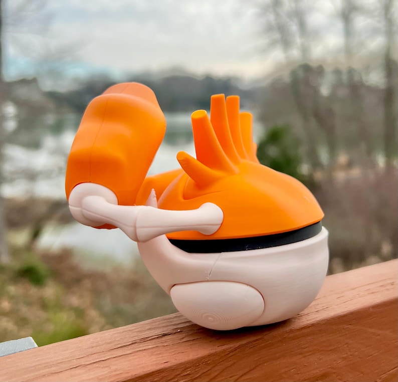 Kingler Pokemon Fidget Toy, 3D Printed Pokeball, Gamer Decor Gift - Etsy