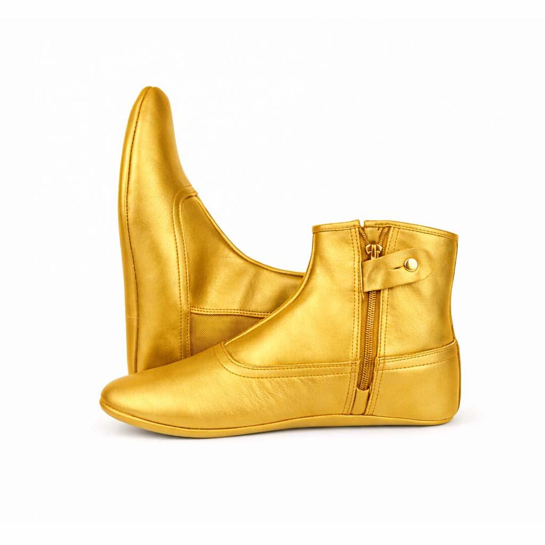 Leather Khuffain for Men Handmade Gold Islamic Footwear - Etsy