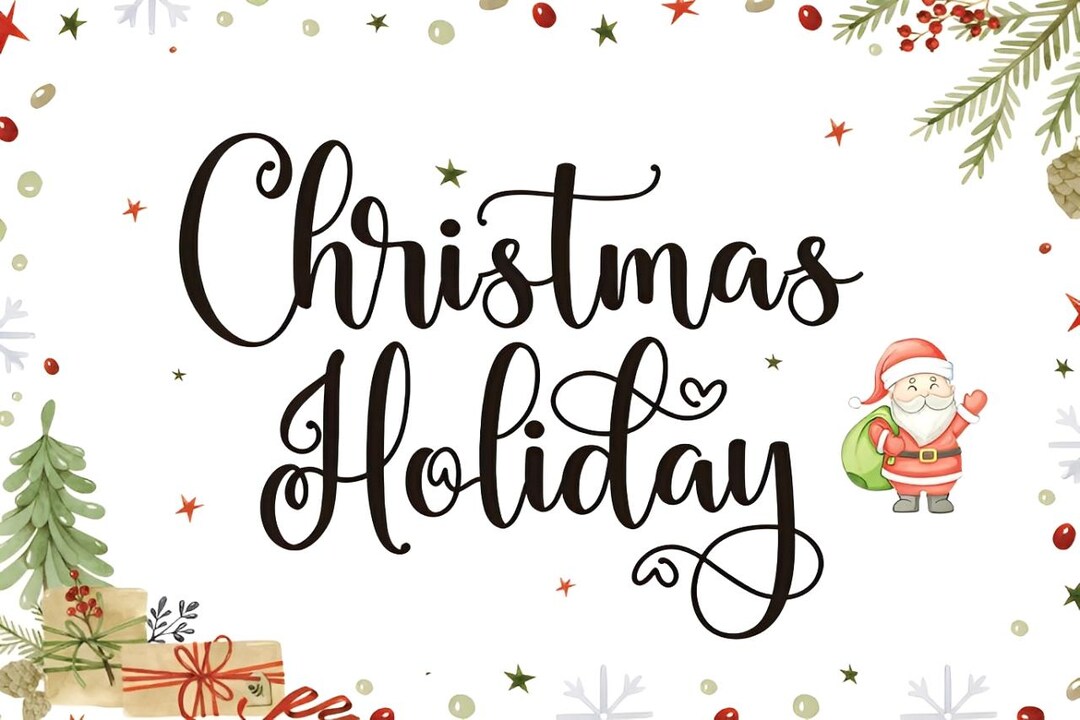 Christmas Script Font – Festive Calligraphy Typeface (OTF, TTF) - Etsy