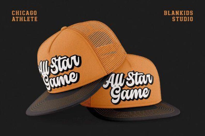 Vintage Script Logo Font Retro Badge Lettering Typeface Classic ...