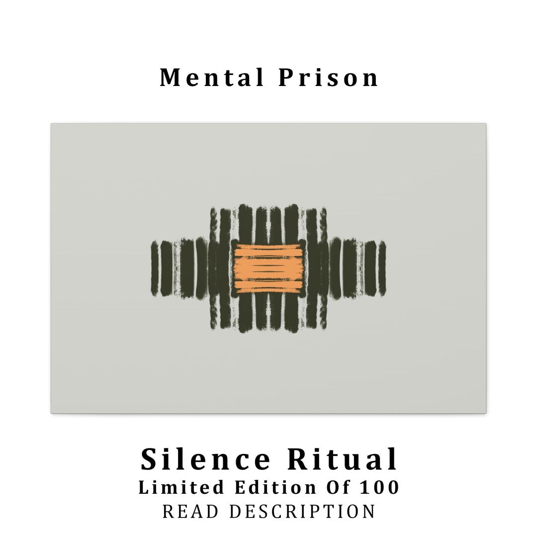 Mental Prison | Digital Artwork | Silence Ritual | Binit Sutra - Etsy