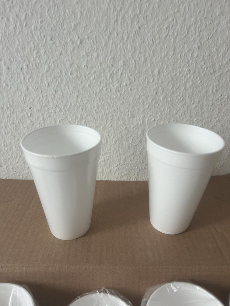 50x Double Cups 16OZ (474ml) Styrofoam Cup Lean Cup US Rapper Cups ...