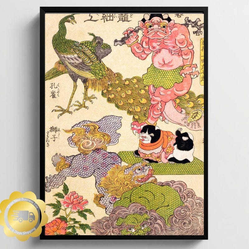 Japanese Antiques Yokai - Etsy UK