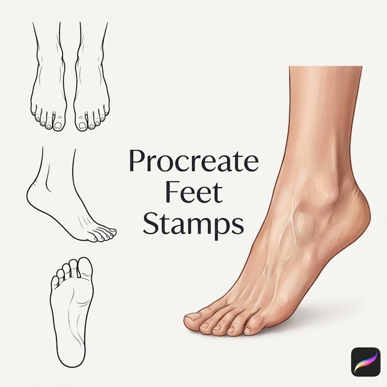 Procreate Body Stamps Mega Bundle | 1500+ Face & Hair Styles (instant ...