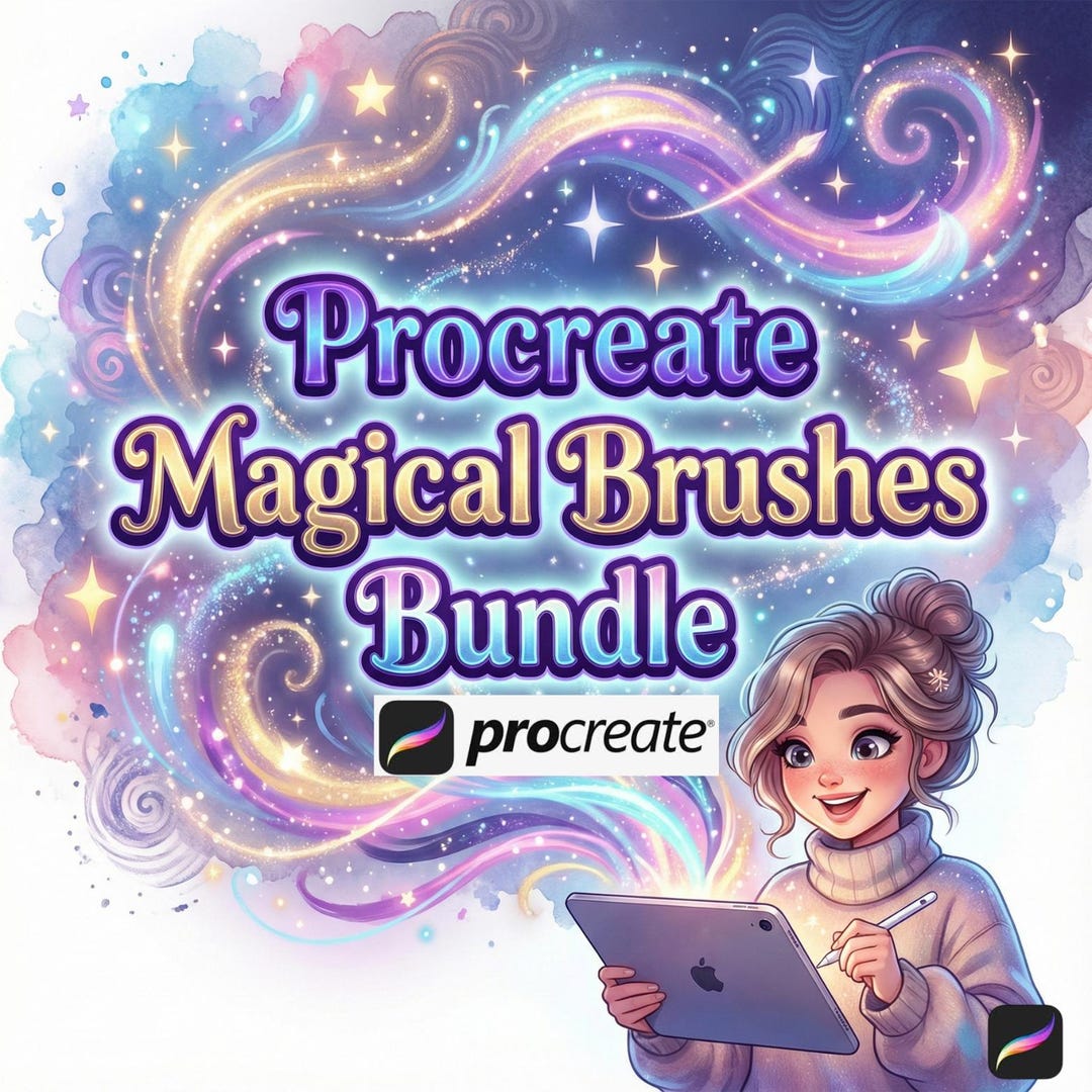 Procreate Magical Brushes Mega Bundle | Fantasy, Sparkle, Texture ...