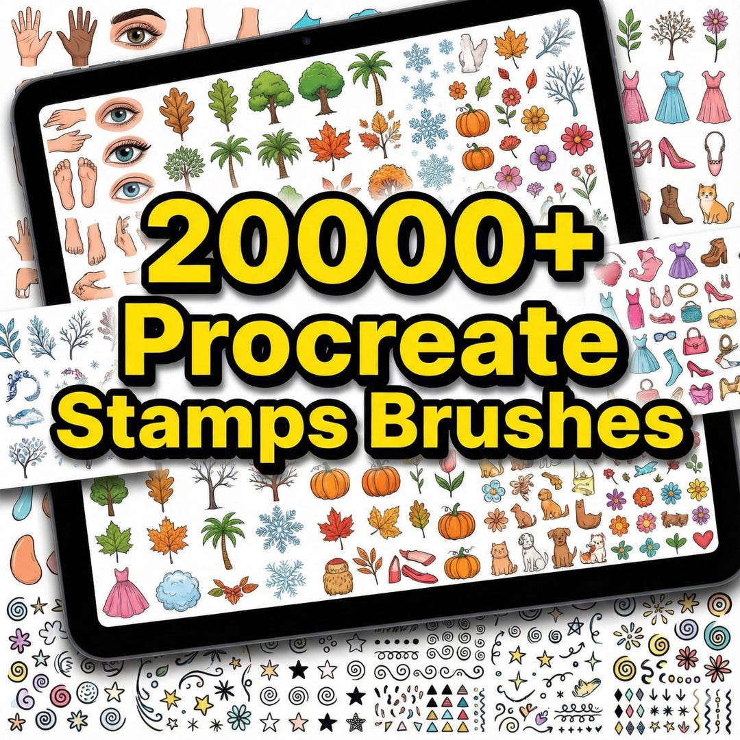 20000+ Procreate Brushes & Stamps Mega Bundle (instant Download) - Etsy