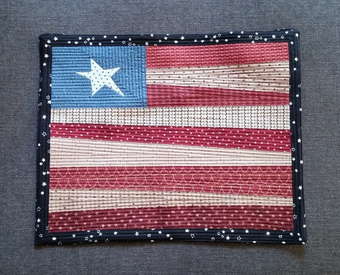 Sale Patriotic Quilted Flag Ready to Hang or Display - Etsy