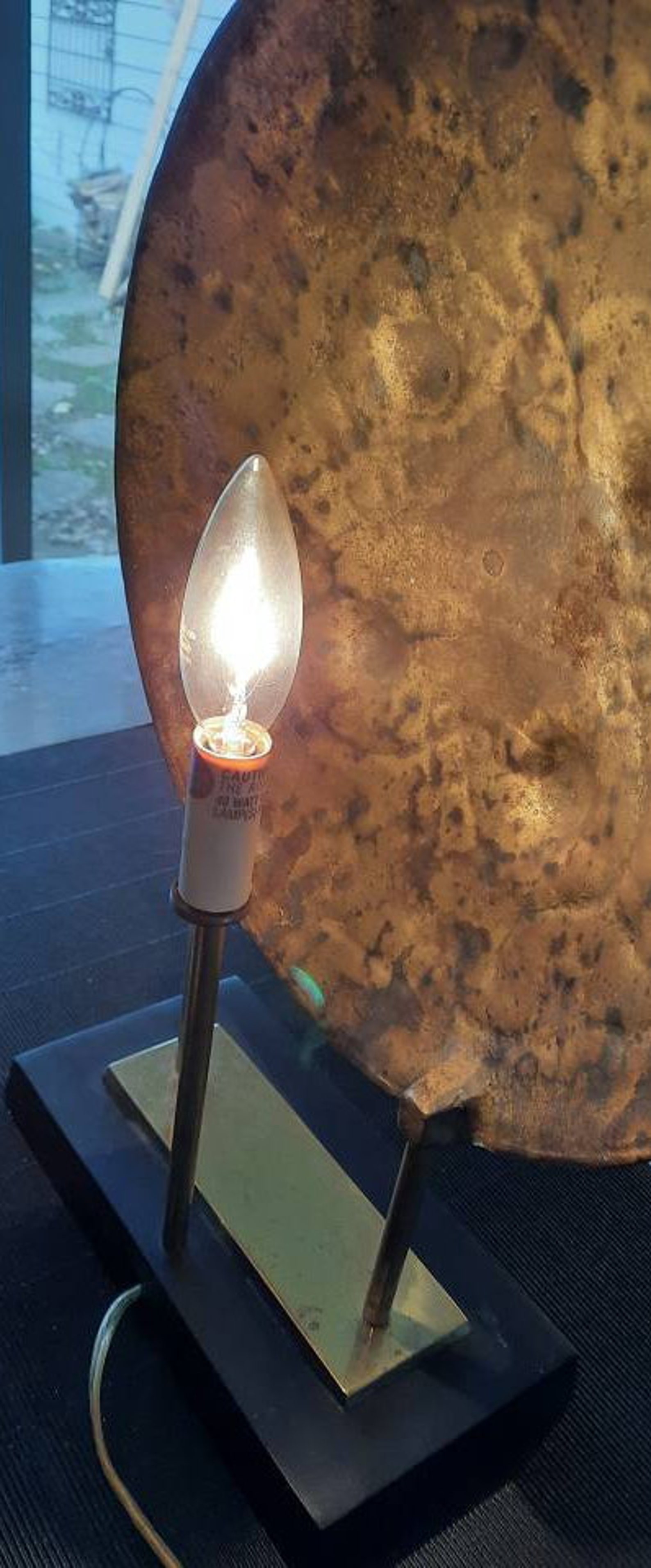 Vintage Brass Table Lamp Shield Light India Gothic Midevil - Etsy