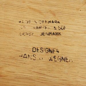 Danish Modern Hans J Wegner Teak and Oak Chair Ch30 Carl Hansen and Son ...
